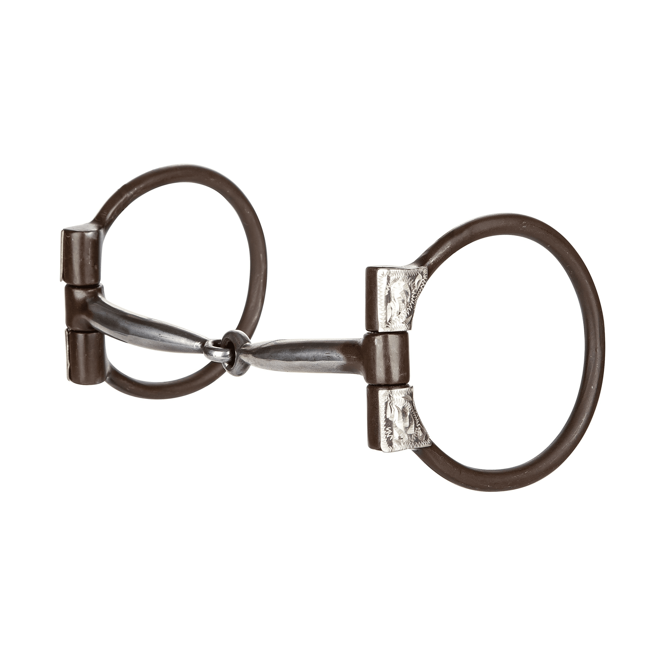 Tabelo Antiqued Butted Dee Snaffle[ 5 Antiqued Brown ] - Walmart.com