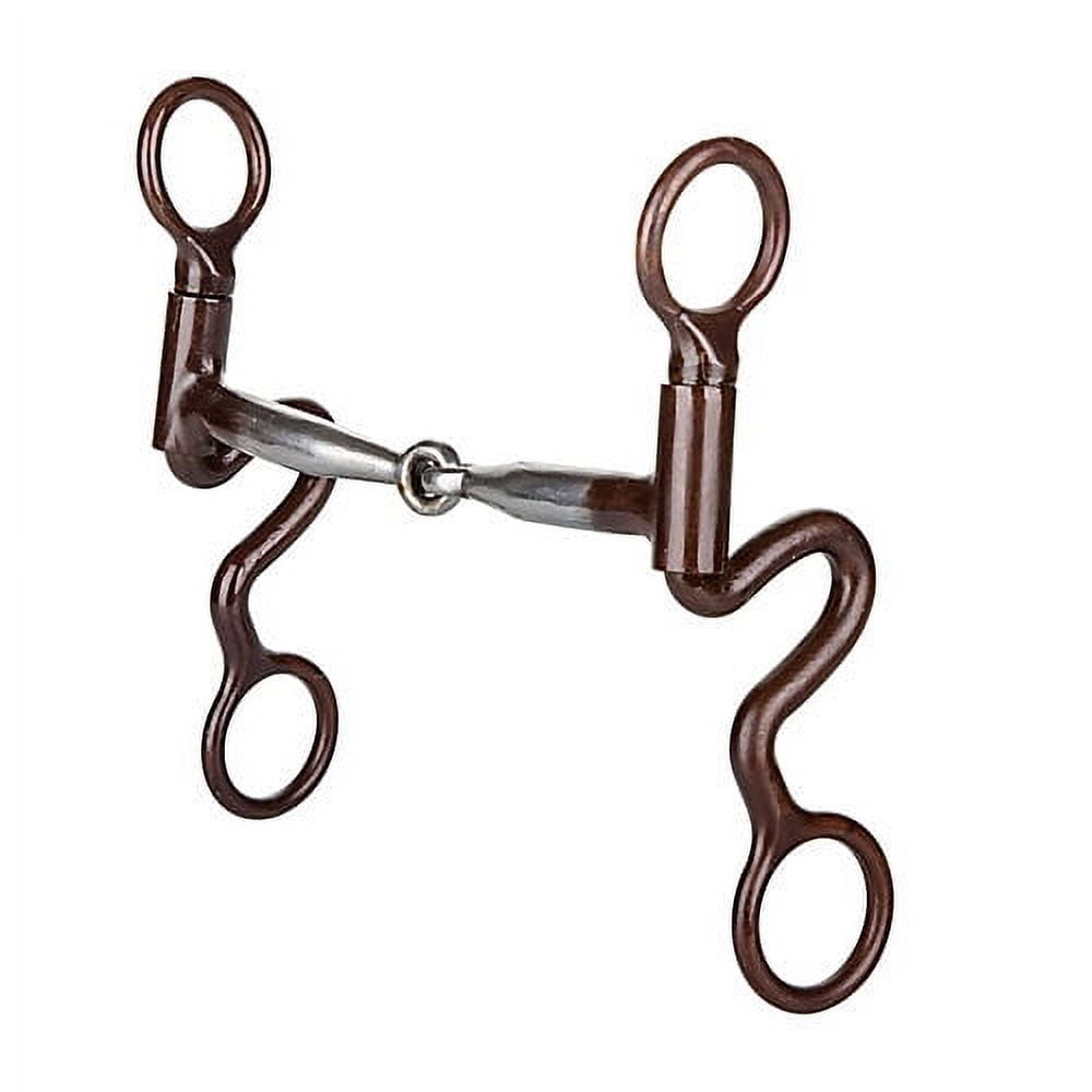 Tabelo S-Shank Smooth Snaffle Bit 5 Brown - Walmart.com