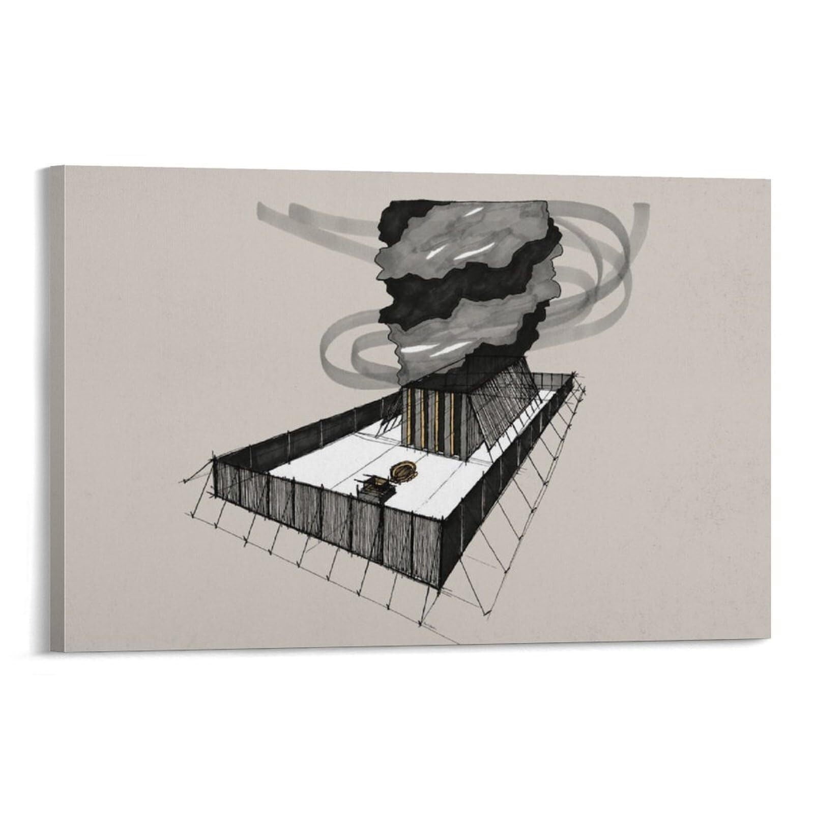 Tabernacle, Israel Wilderness, Temple, WALL Art, Biblesketches, Jesus ...