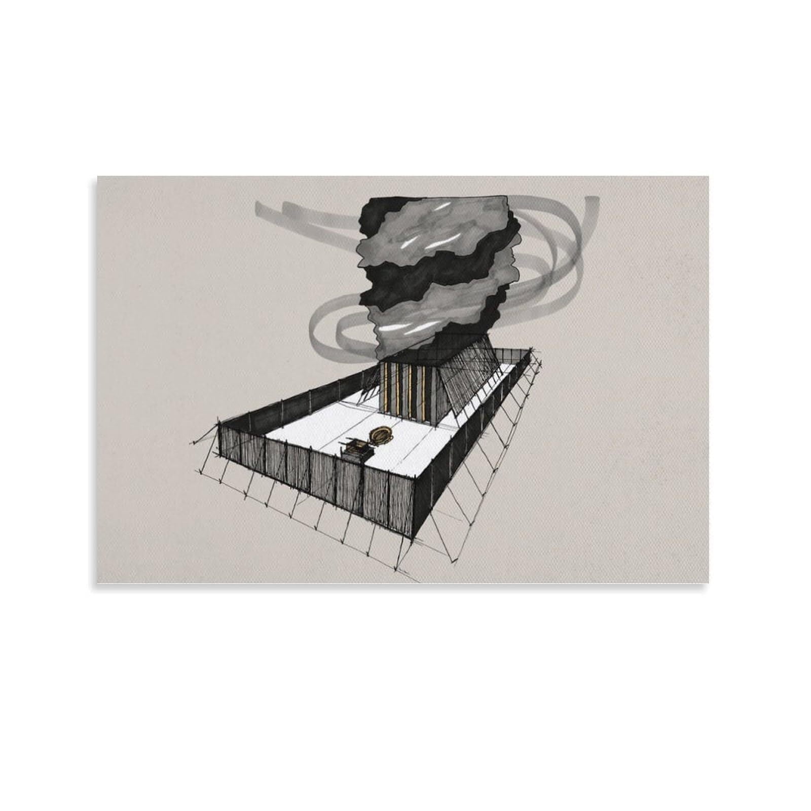 Tabernacle, Israel Wilderness, Temple, WALL Art, Biblesketches, Jesus ...