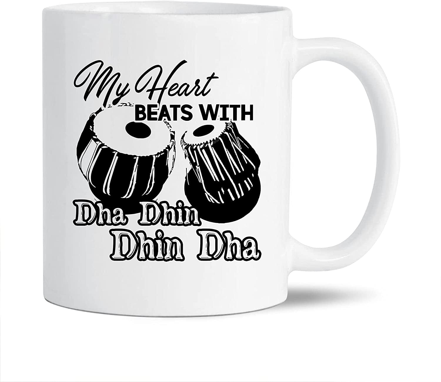 Tabla Tea Cup Gifts For Family / Friends, My Heart Beats With Dha Dhin ...