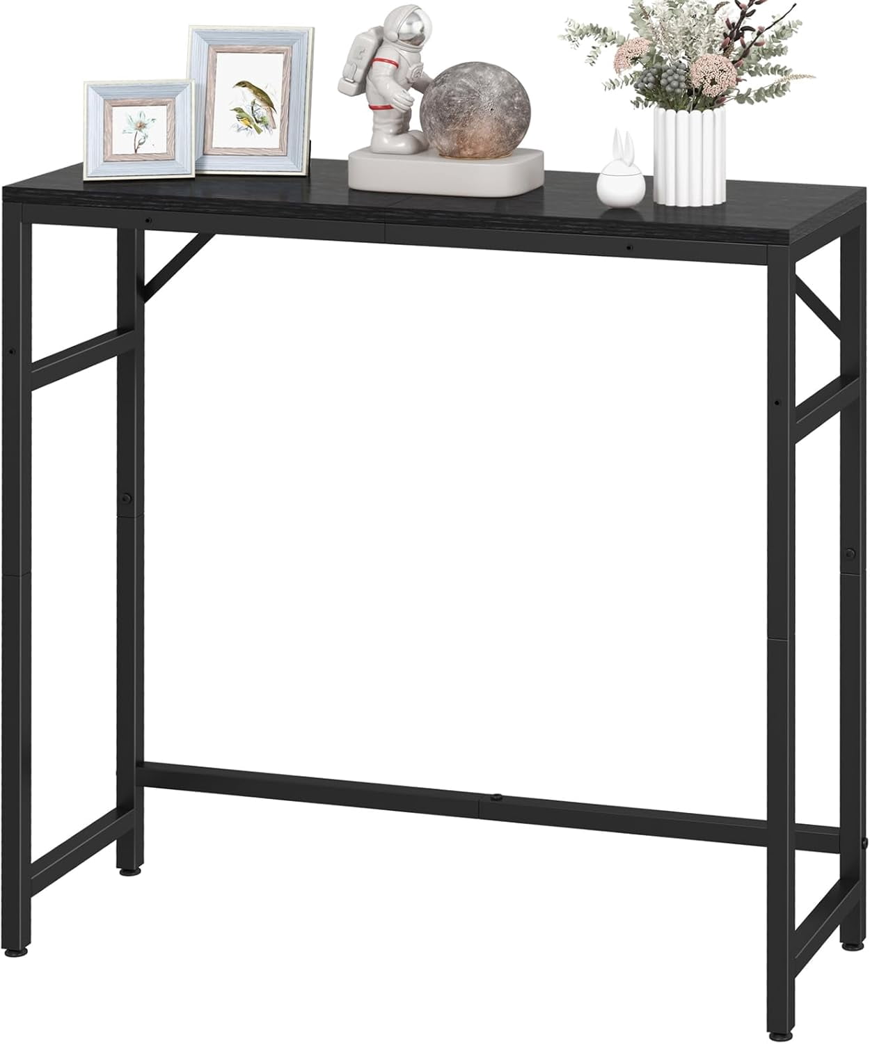 Table, 29.5" Entryway Table with 2 Support Bar, Thin Sofa Table, Small ...