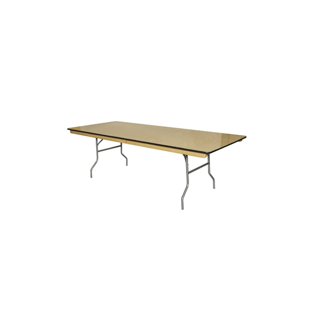 Table - 8'X42" WFT Series Russian Birch Wood Kings Banquet - Metal Edge ...