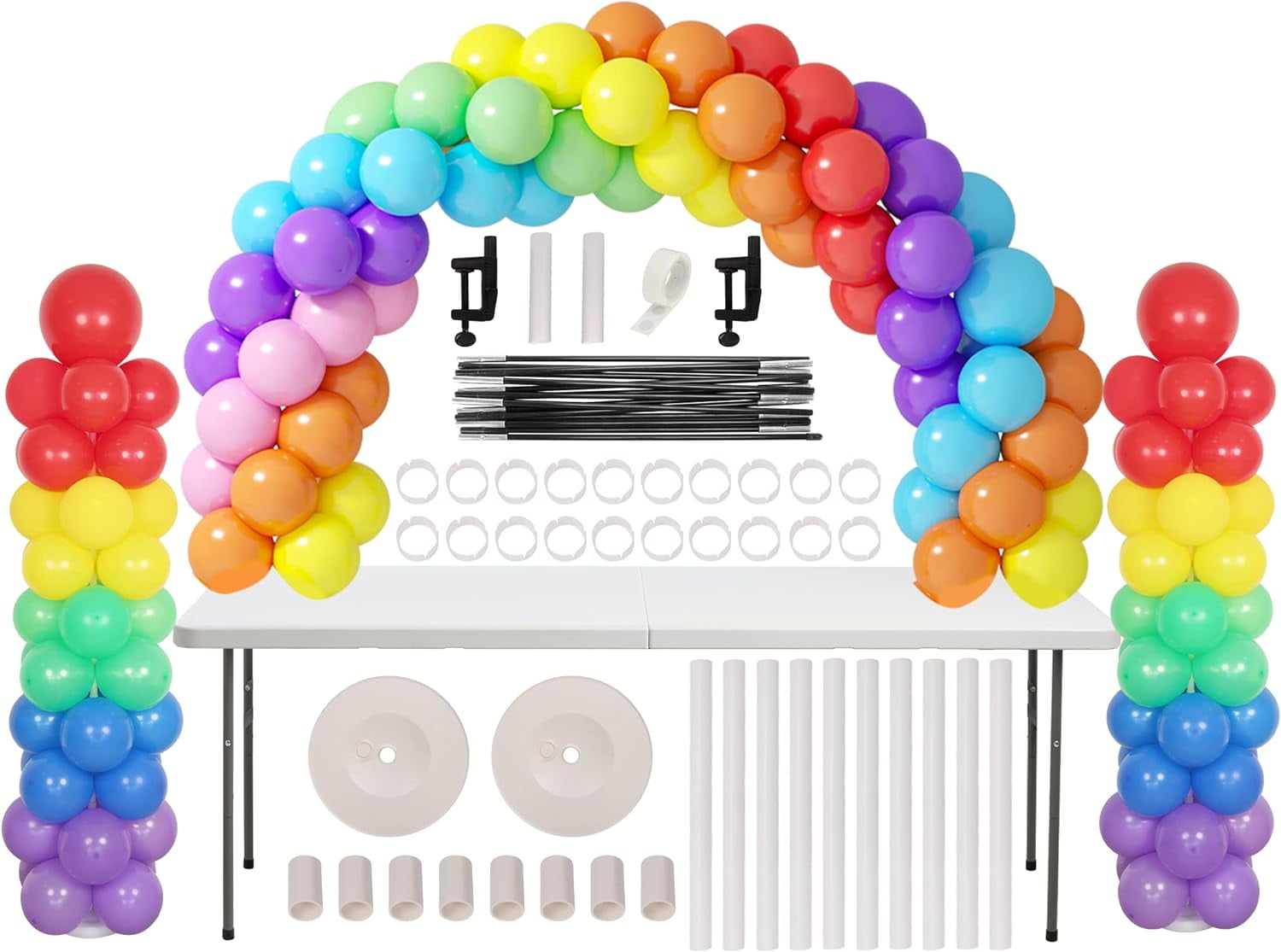 Table Balloon Arch and Balloon Arch Stand Kit for Floor Adjustable Arch ...