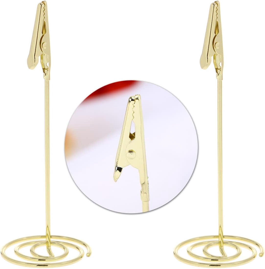Table Card Holders Picture Frame Holder Stand Sign Holder Table Sign ...