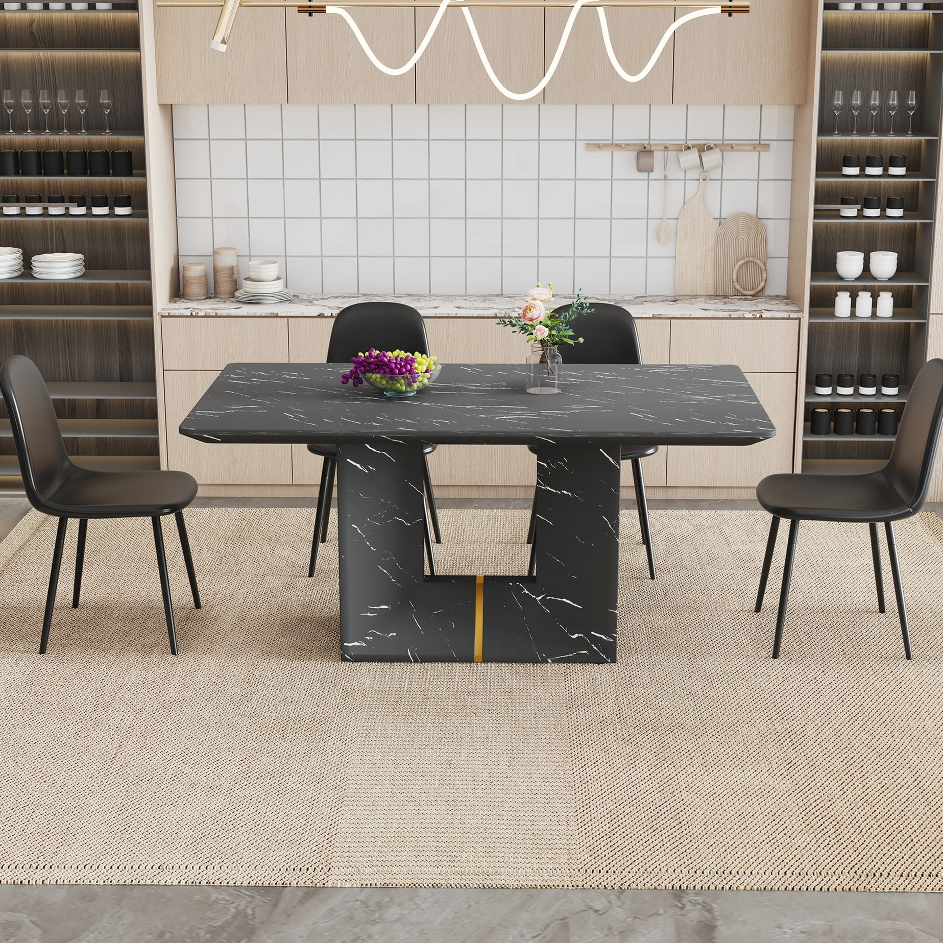 Table and Chair Collection Set | For Family Dinners and Social ...