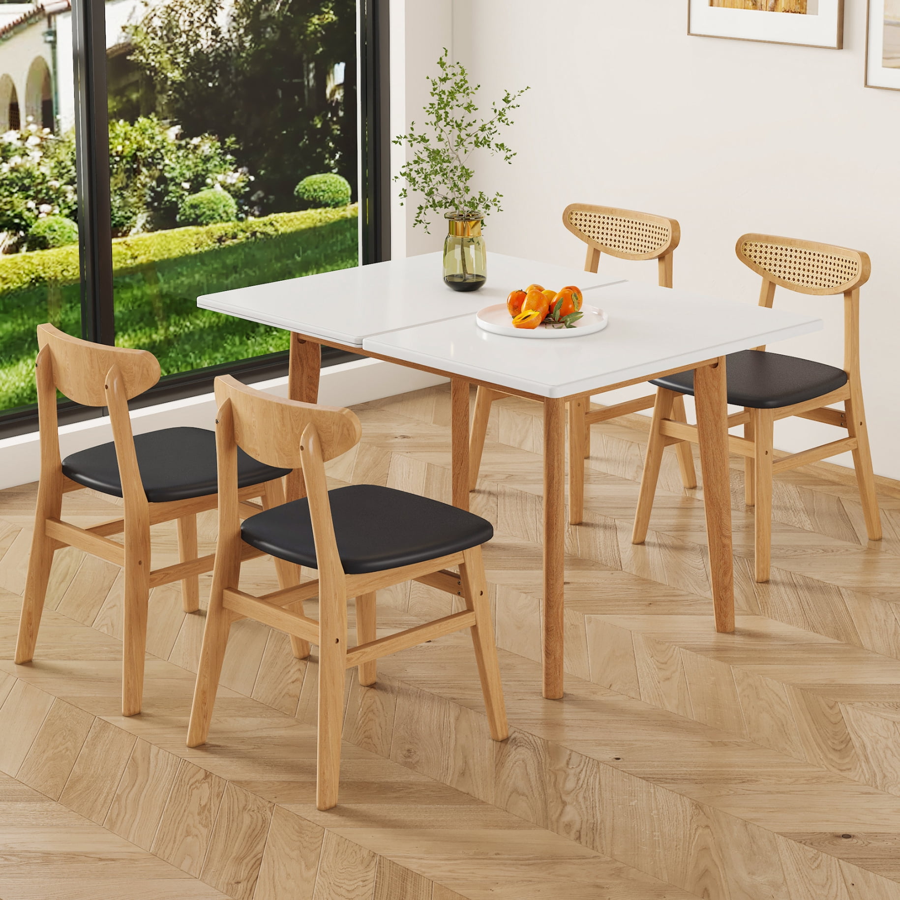Table and Chair Set, Foldable Computer&office&dining Table with MDF ...