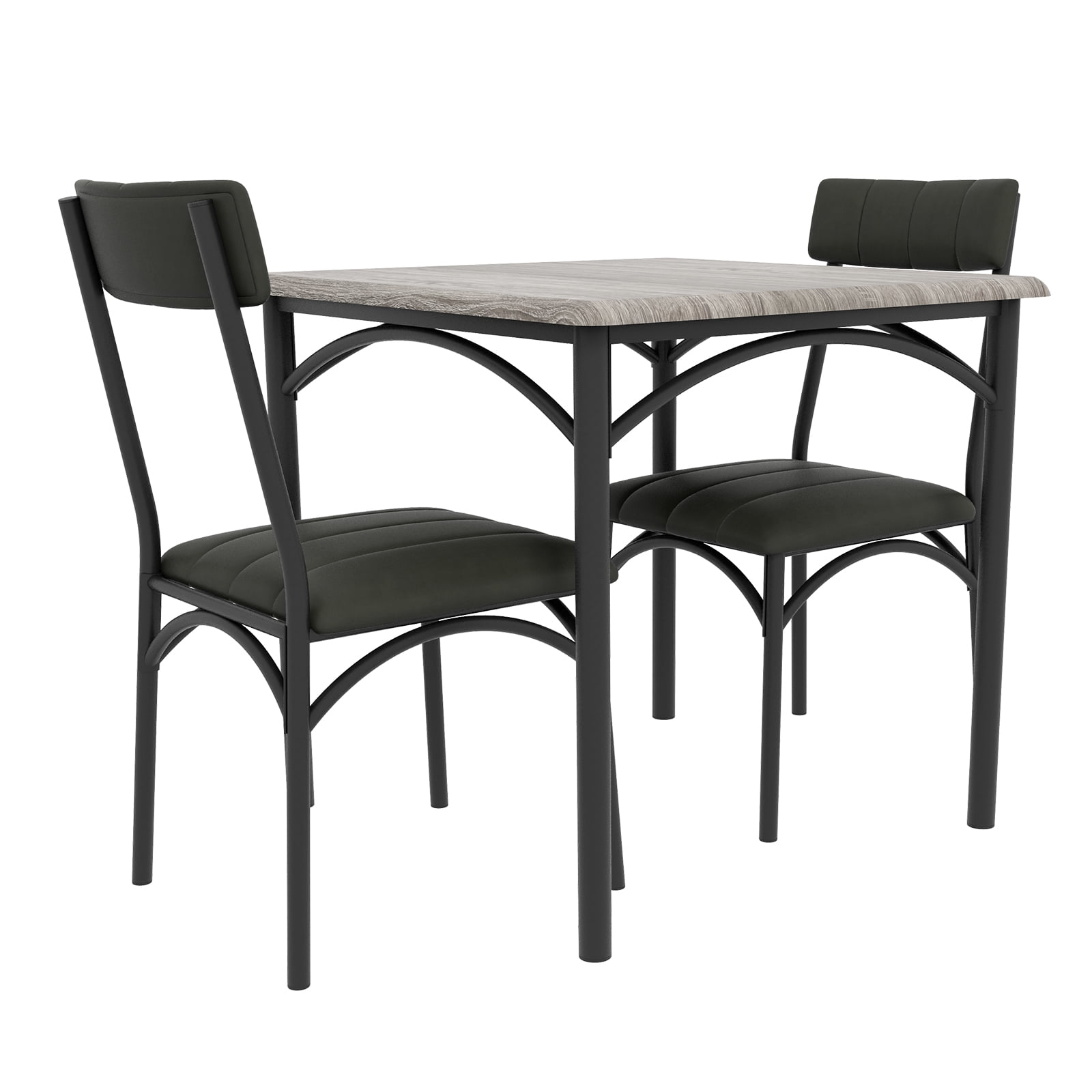 Table and Chair Set Wooden, 2 Chairs, 1 Table, Table and Chair Set for ...