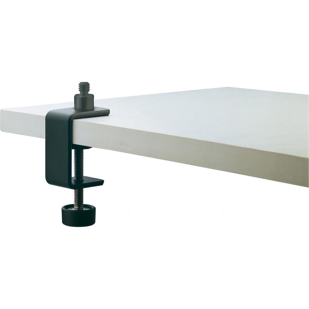 K&M 237 Table Clamp for Goosenecks, 5/8" Threaded Bolt, Black - Walmart.com