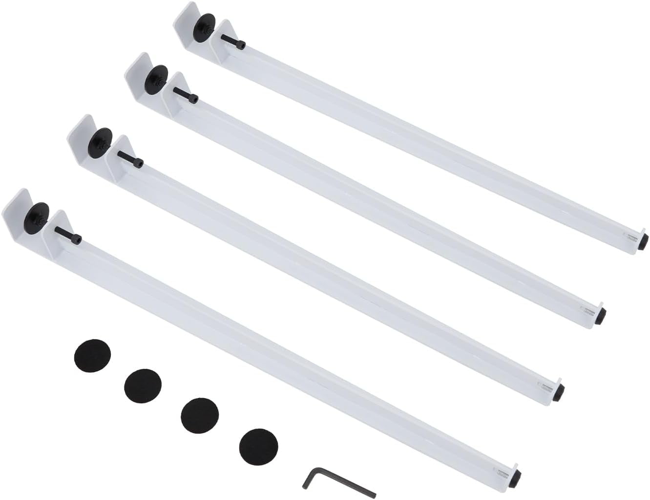 Table Clamp Legs, 28in Adjustable Metal Table Legs, 4pcs F-Shape Dining ...