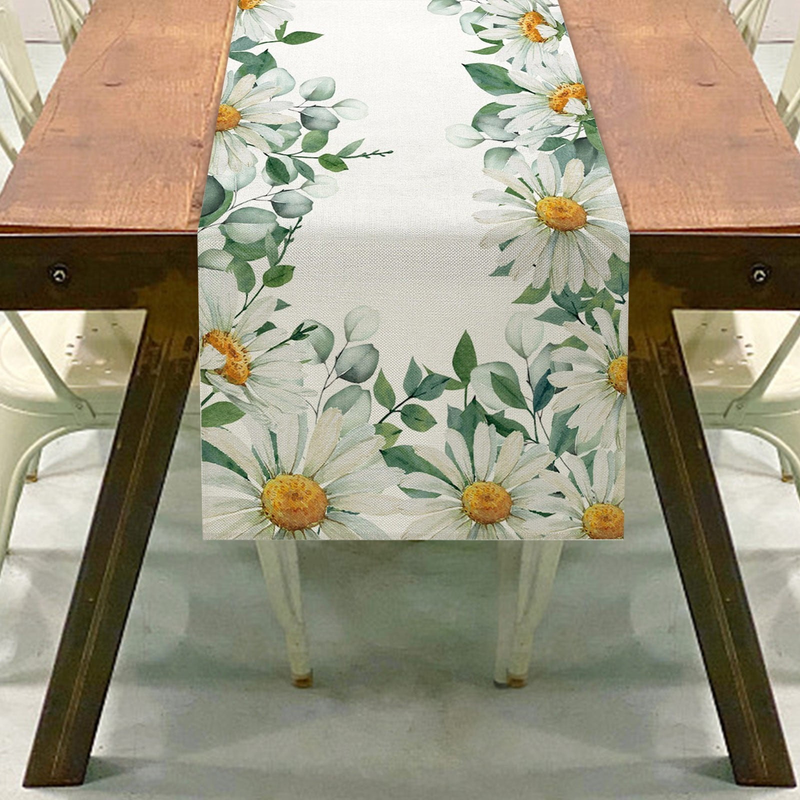 Table Cloth Decoration Placemat Summer Leaves Print Fresh Green Series ...