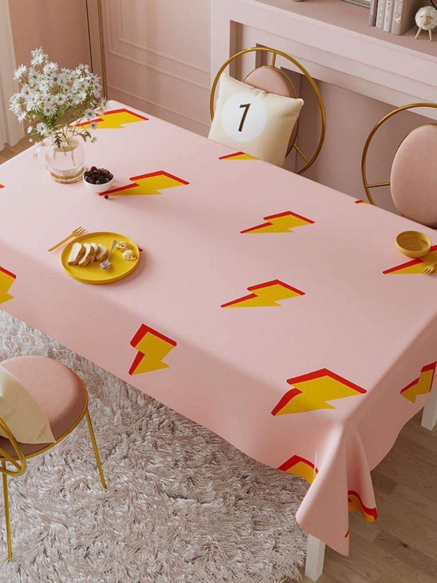 Table Cloth Inset Wind Waterproof and Oil Resistant Student Desk Cute ...