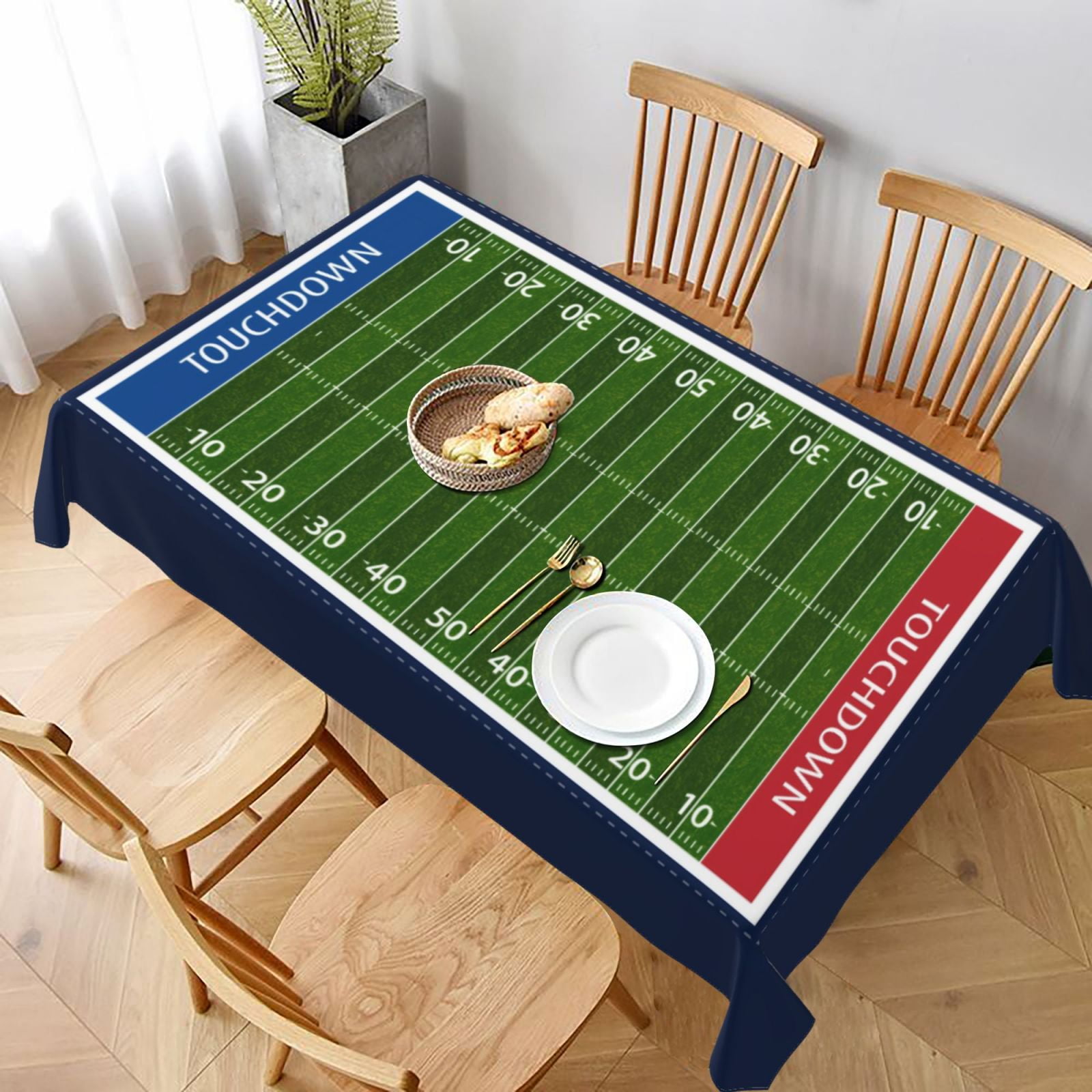 Table Cloth Rectangle Table, American Football Field Tablecloth 60 x 90 ...