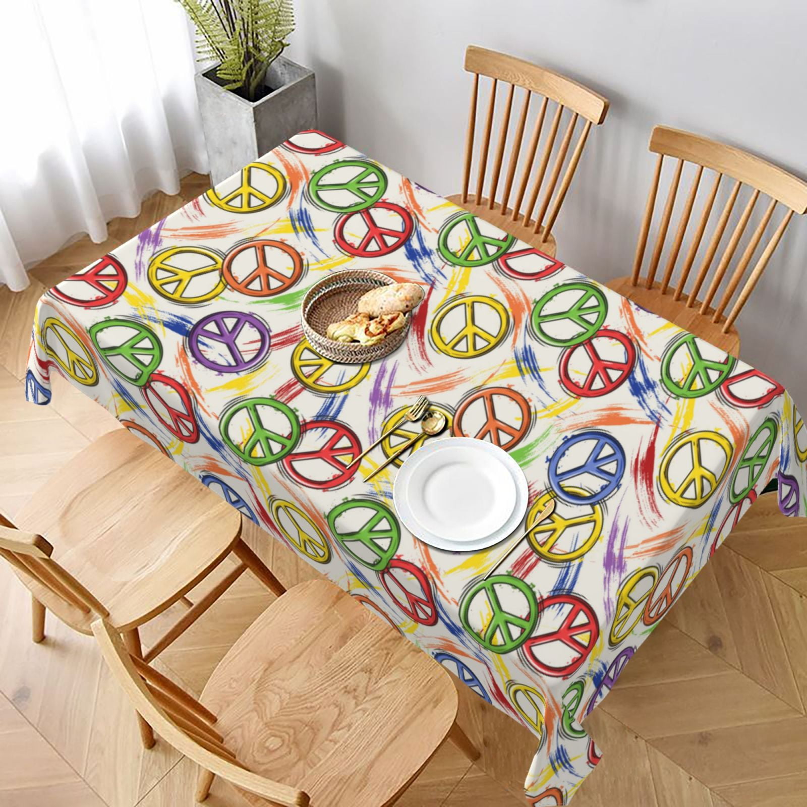 Peace Sign Tablecloth