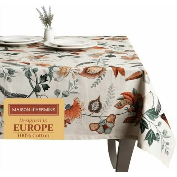 Table Cloth Square Table 100% Cotton 54 x 54 Inches Fall Tablecloth ...