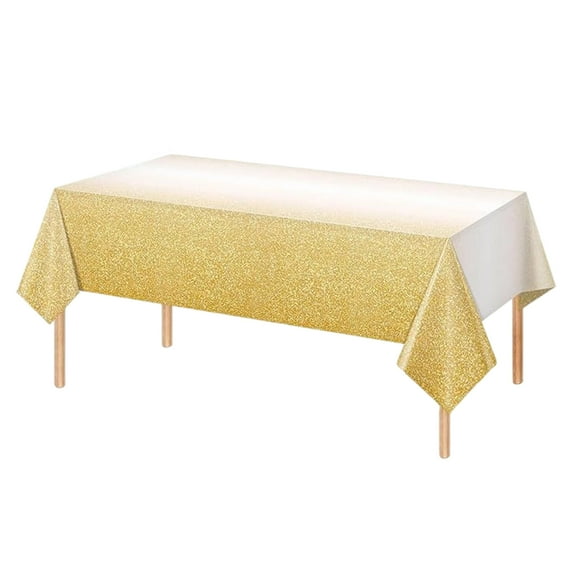 Table Cloth Two Tone Plastic Table Covers For Indoor Celebration ...