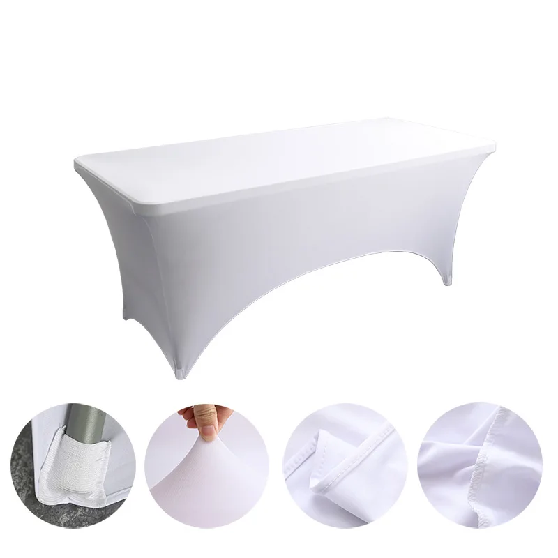 Table Cloth Wedding Decoratio Spandex Banquet Table Cover Rectangle ...