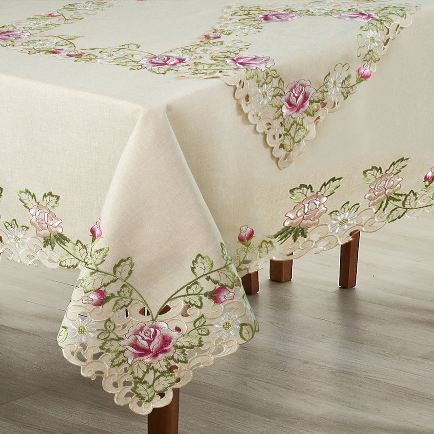 Table Cloth for Dining Table, Beige Table Linen, 60x120 inches ...