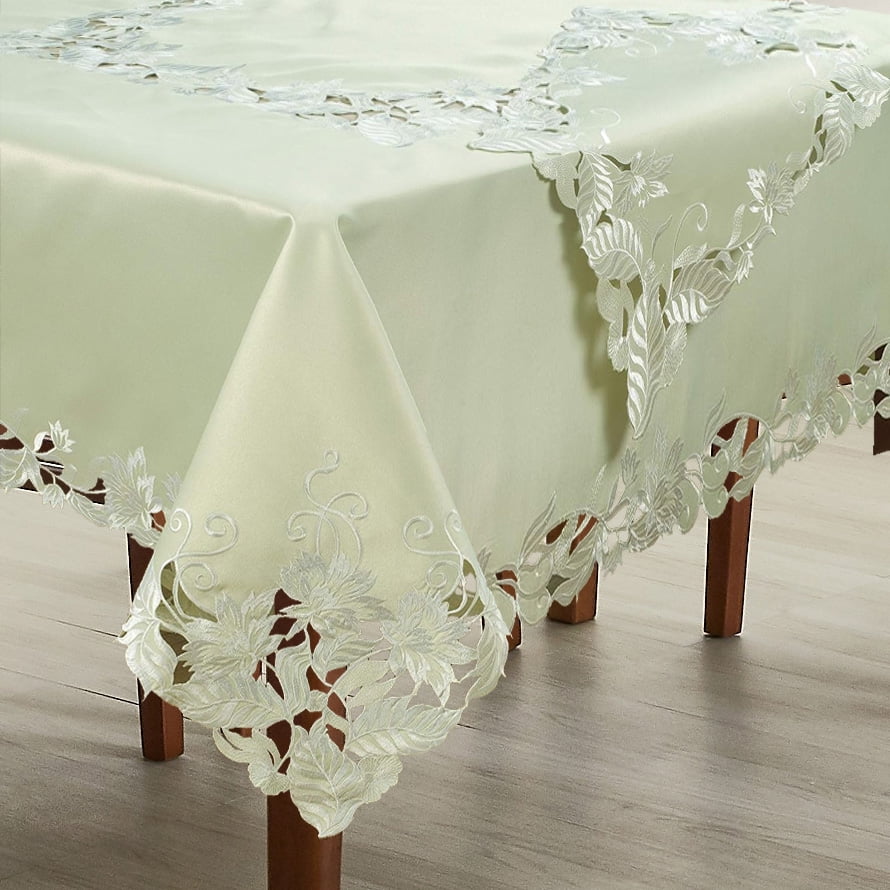 Table Cloth for Dining Table, Light Green Table Linen, 60x120 inches ...