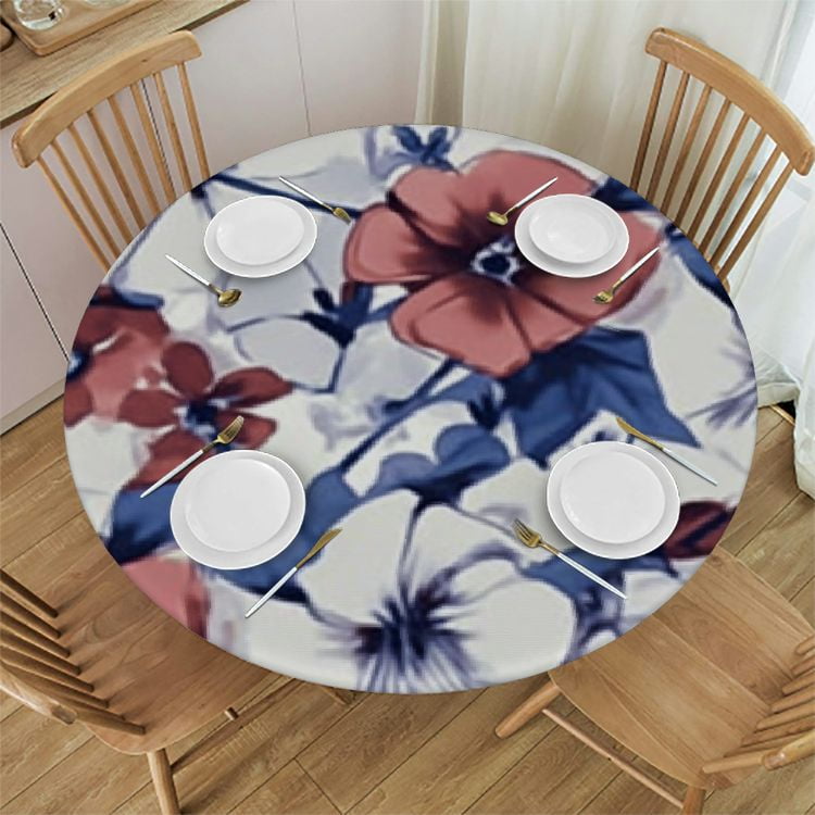 Table Cloth for Round Tables Table Cloth Round Fitted Table - Walmart.com