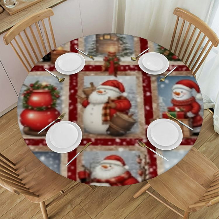 Table Covers with Elastic Edge, Truck Dwarf Fitted Table Cloth for Round Tables - Walmart.com