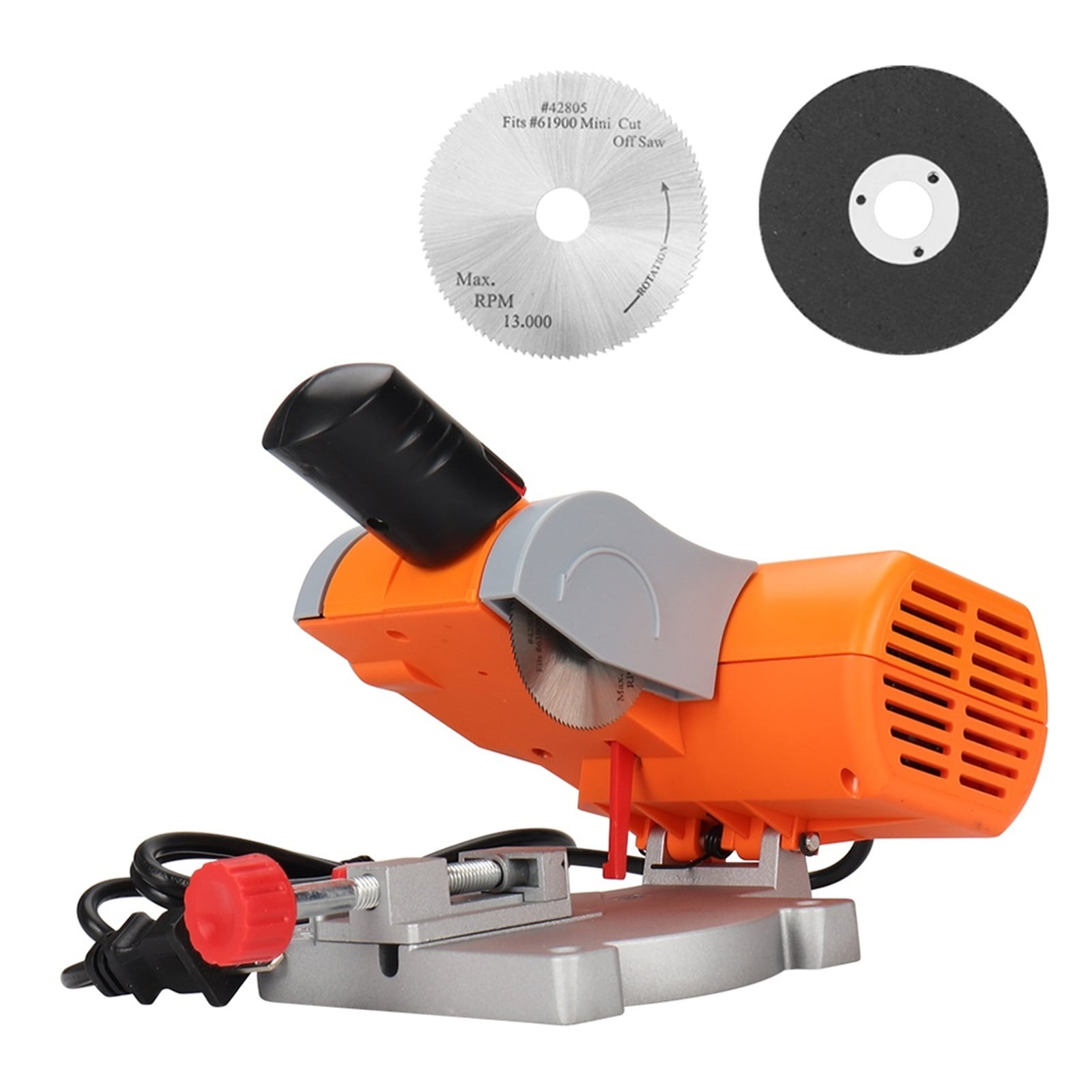 Table Cutting Machine Bench Mini Cut-off 0-45 Miter Saw Steel Blade 3/8 ...