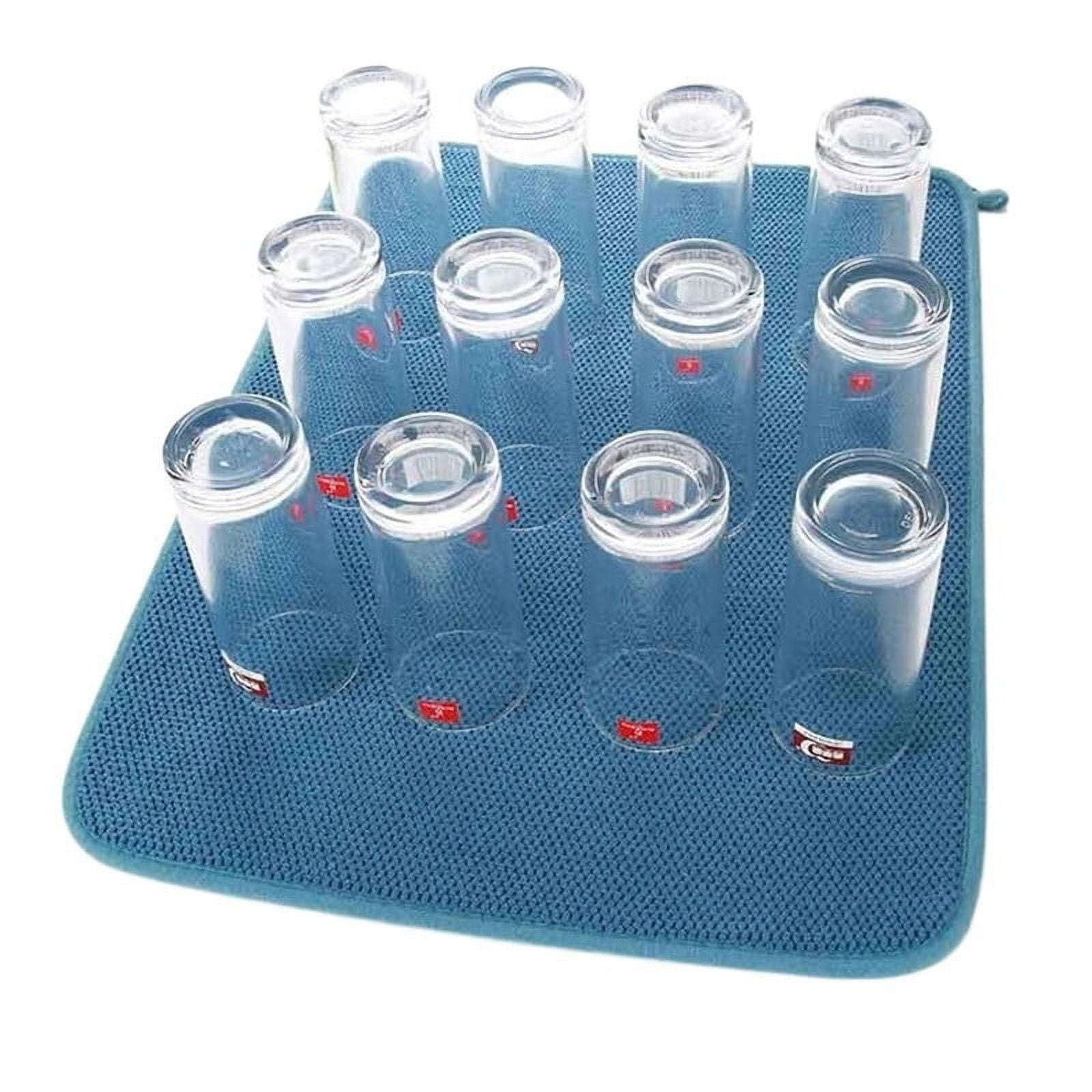 Table Dish Dryer Mat Rectangle Dish Drying Mats Drain Pad Grid Water ...