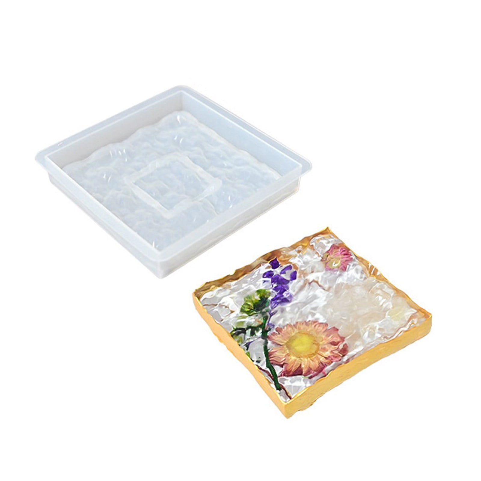 Table Display Tray Silicone Mold Easy Release Tabletop Water Ripples ...