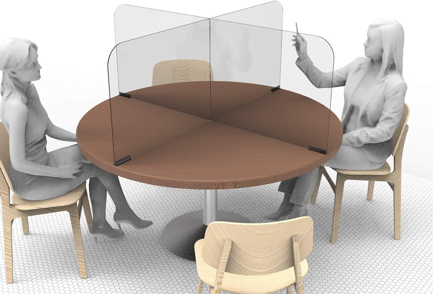 Table Divider Sneeze Guard By Stasafe | Divides Circular And Squared ...