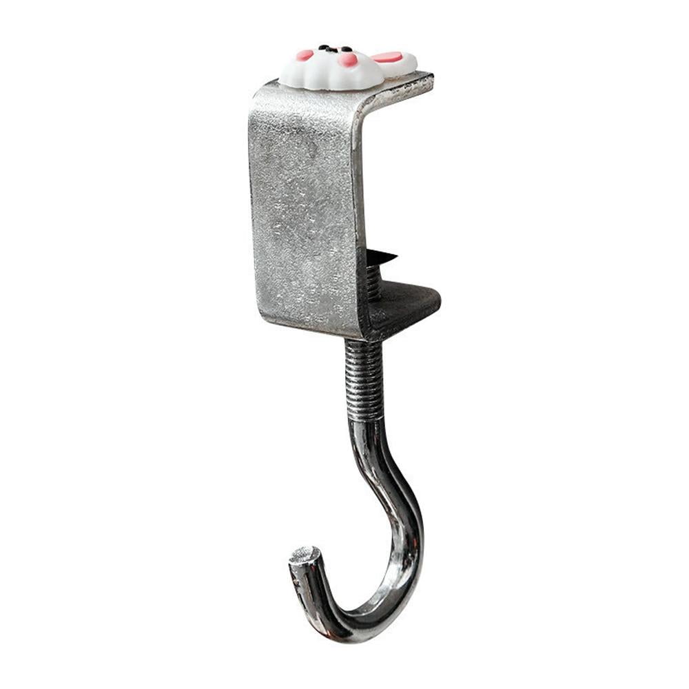 Table Edge Hooks Metal Desktop Hooks For School Office D5J5 Hanging Bag ...