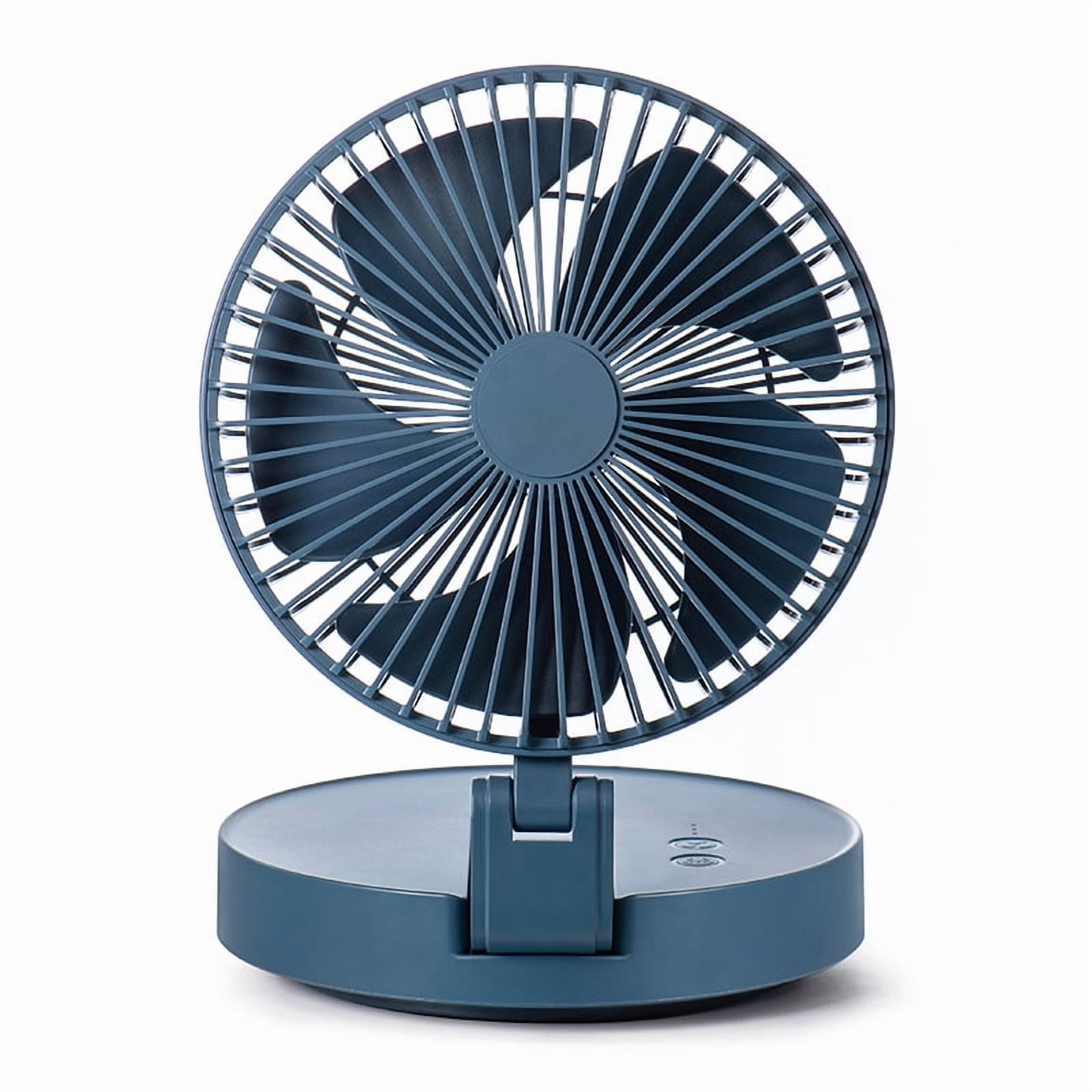 Table Fan Portable Handheld Stand Fan Foldable Standing Cooling Folding ...