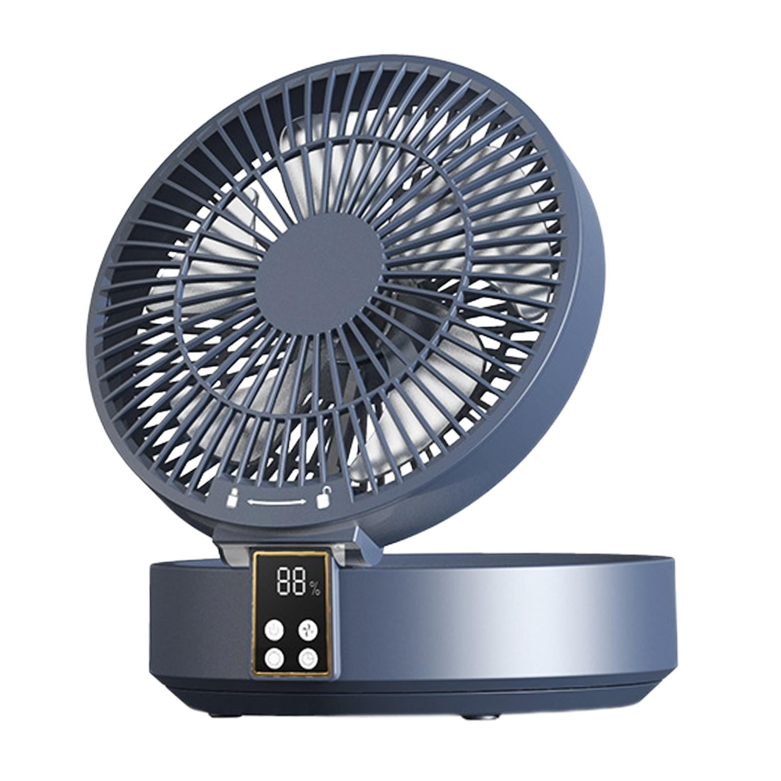 Table Fan Quiet 3 Speeds Foldable Desk Fan for Bedroom Living Room ...