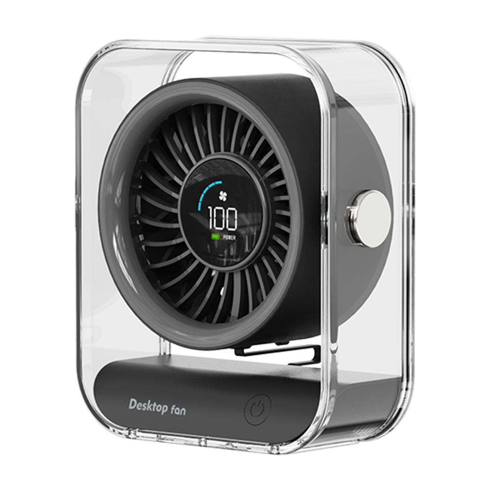 Table Fan Under $25 WLIZJ Small Desk Fan Led Display Table Desktop Air ...