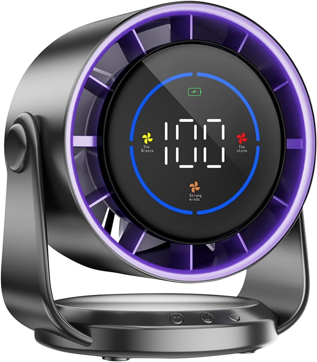 Table Fans, Ultra Quiet Wall-Mounted Desk Fan, Digital Display ...