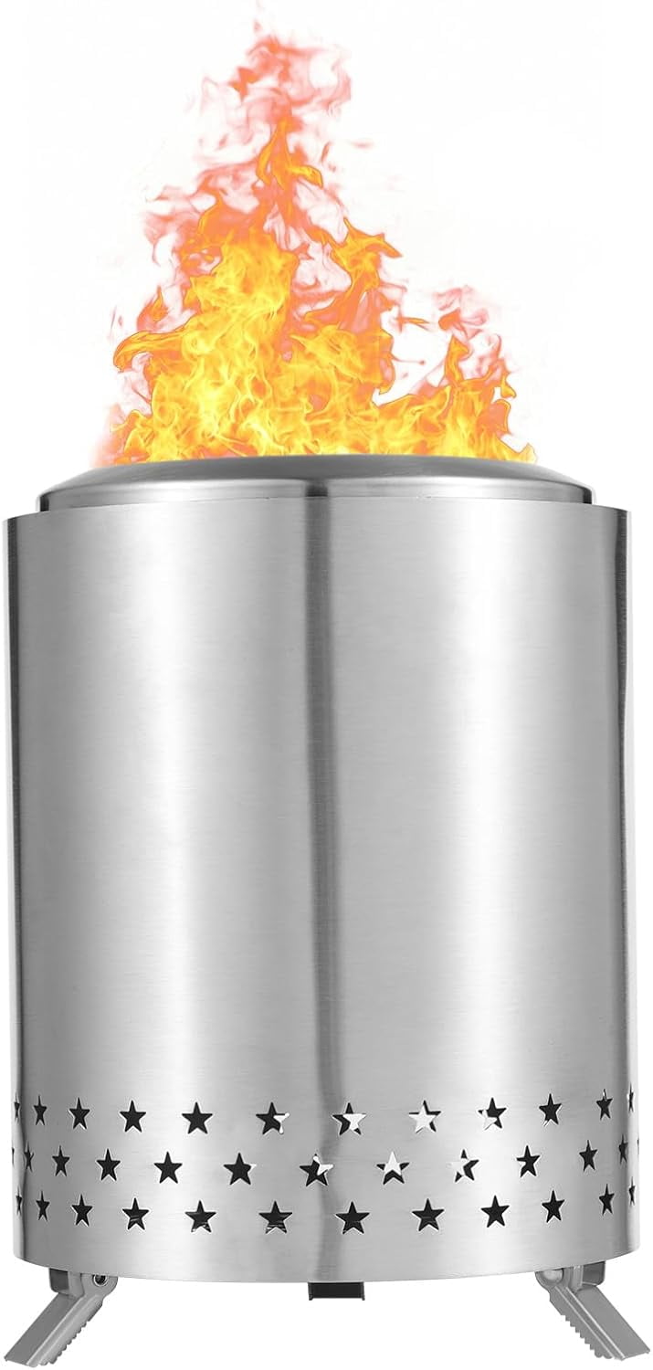 Table Fire Pit with Stand/Bonfire/Low Smoke Fire for Urban/Suburbs ...