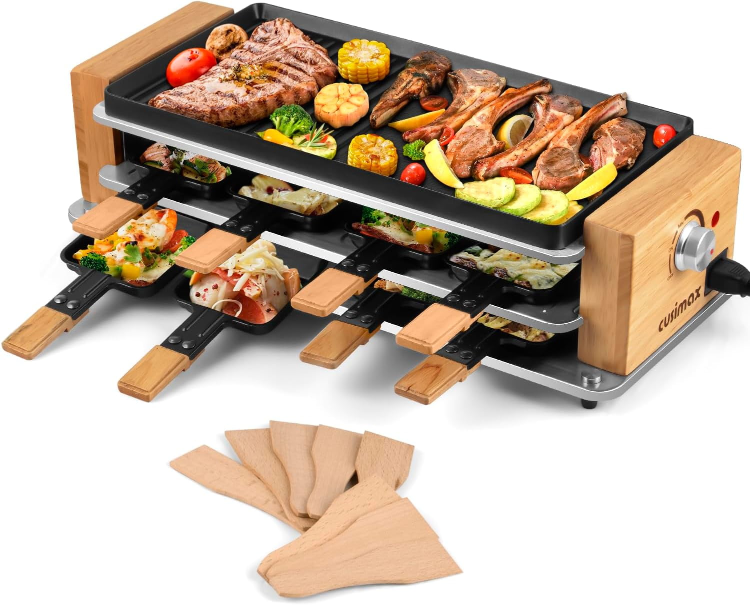 Table Grill, Electric Indoor Grill, Korean BBQ Grill with Removable 2 ...