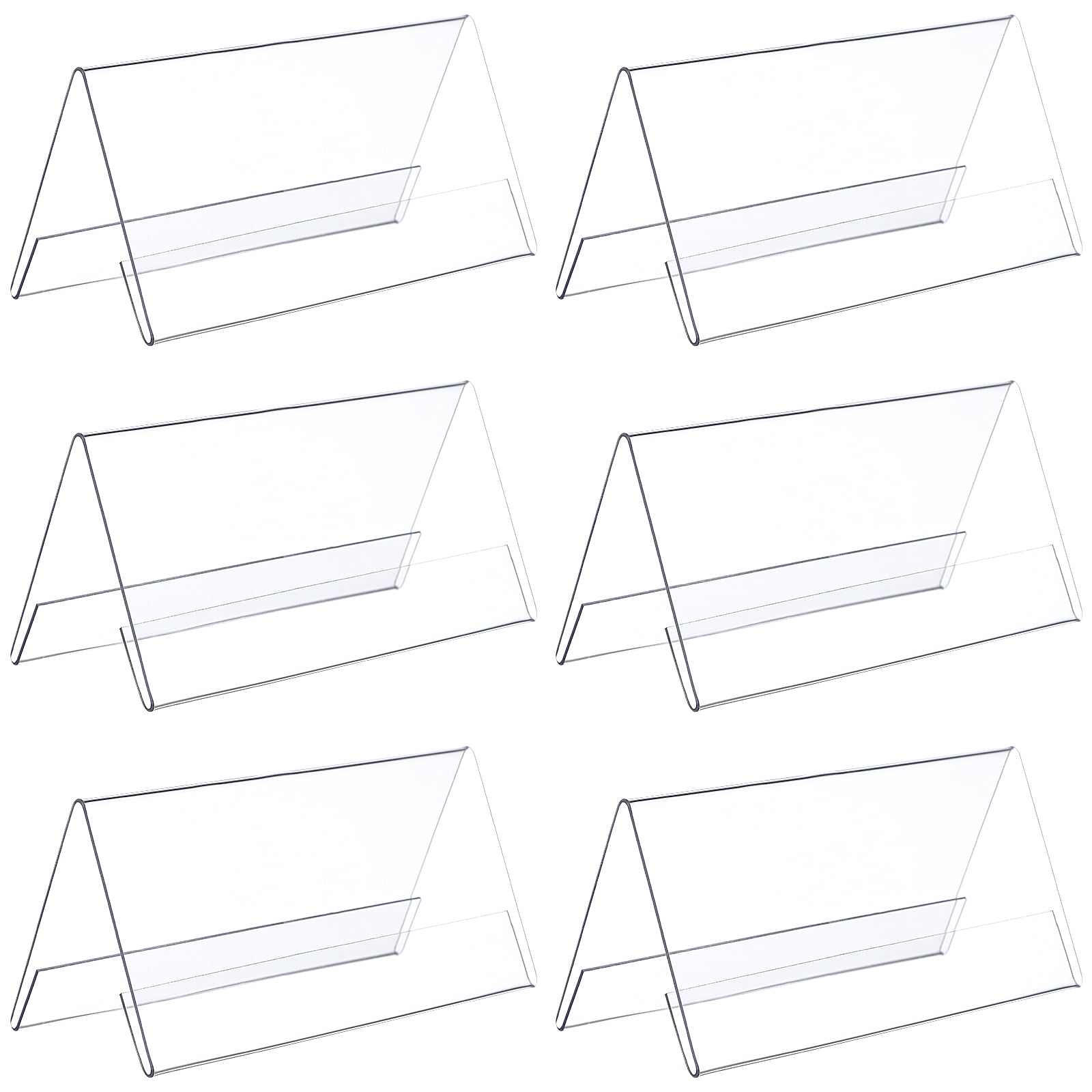 FRCOLOR desk name plate holder Display Stand Acrylic Reusability Users ...