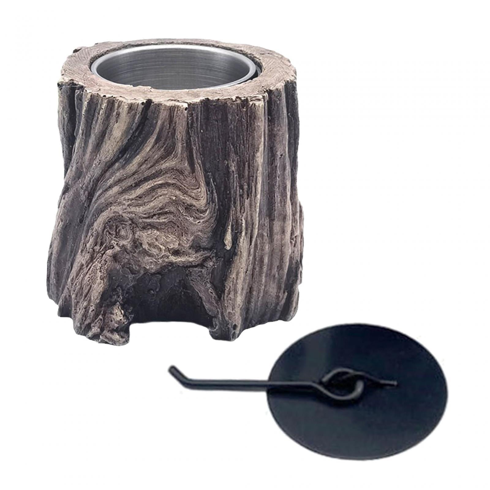 Table Housewarming Gift Mini Fireplace for Patio Terrace Camping Taupe ...