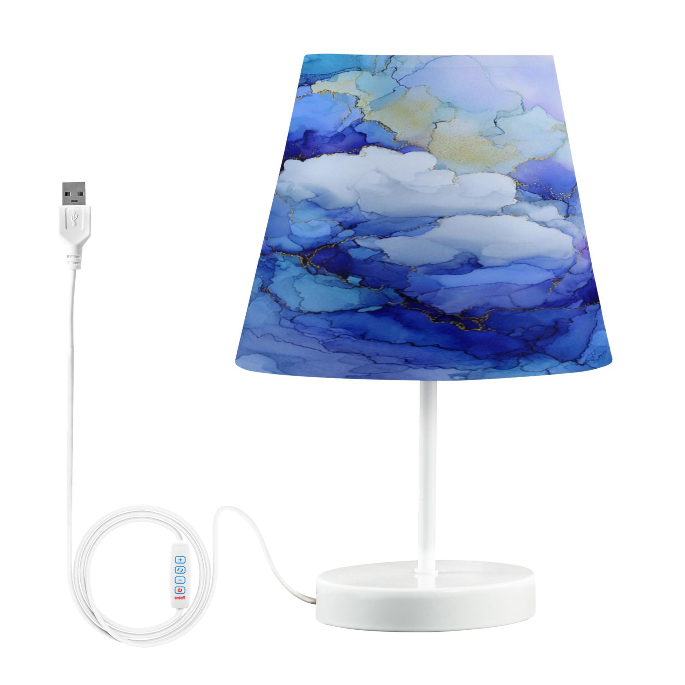 Table Lamp Adjustable 3 Color & 10 Brightness Levels Desk Lamp Linen ...