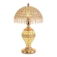 Crystal Table Lamp Bedside Decorative gift LED modern metal base ...