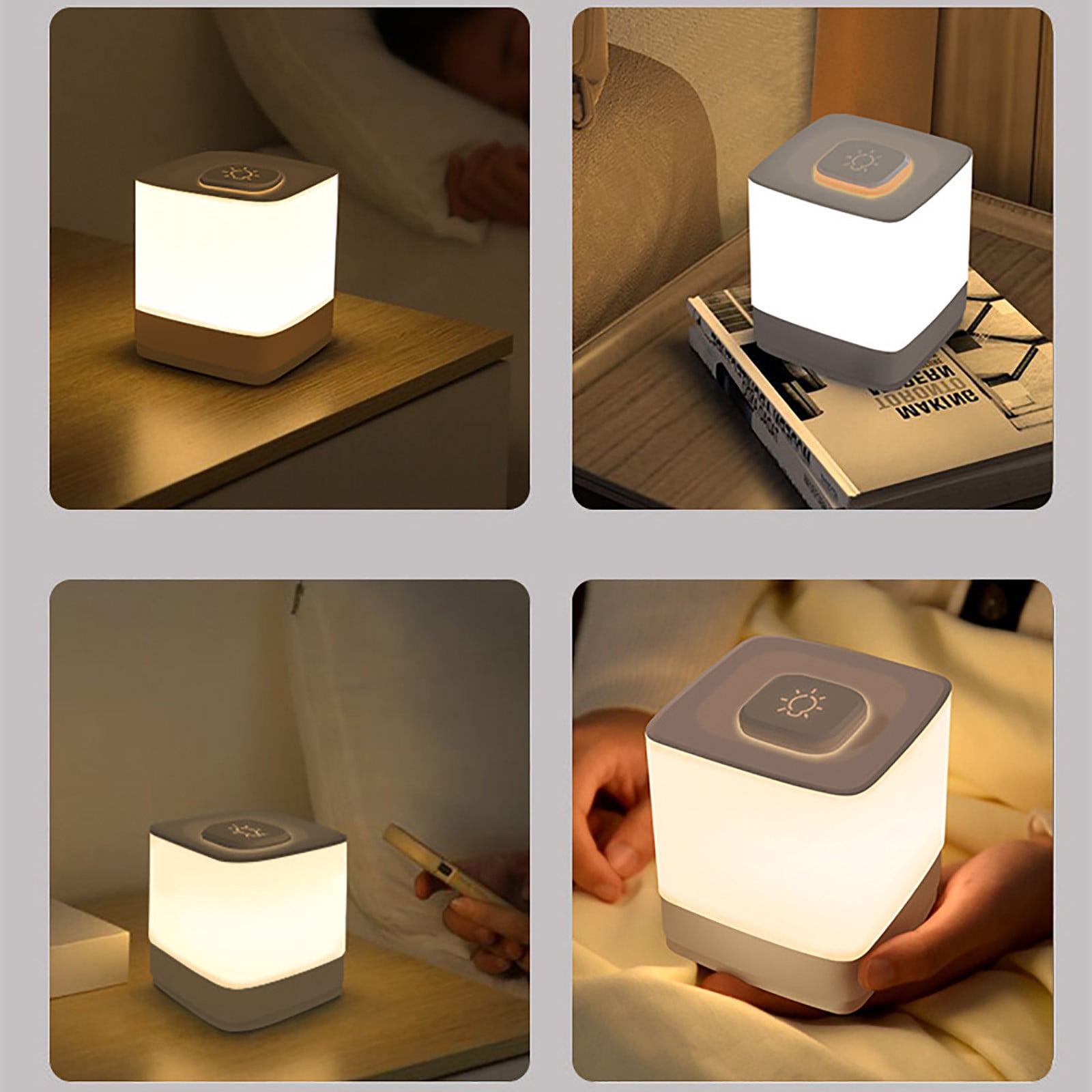 Table Lamp Dimmable LED, Long Range Wireless, 2000mAh Battery, Modern ...