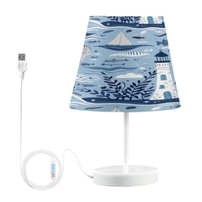 ELINKUME Adjustable Robot Table Lamp, Bedside Night Stand Light, 17in ...