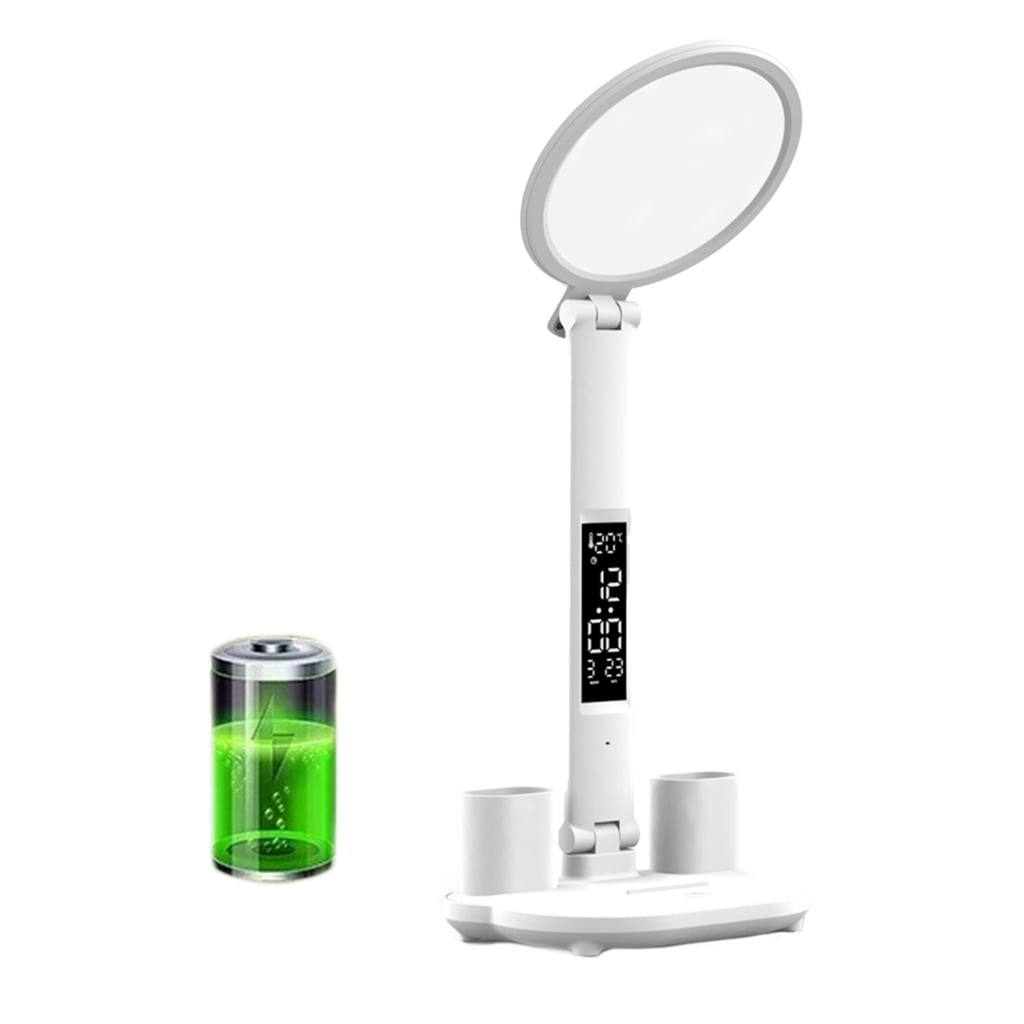 Table Lamp With Touchable Display, 3200mAh Battery/ USB Power Charging ...