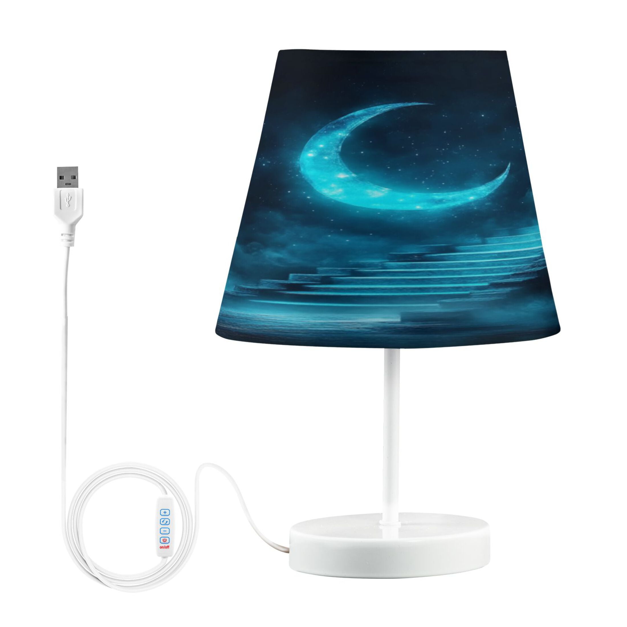 Table Lamps 3 Color 10 Way Dimmable LED Nightstand Lamp for Bedroom ...