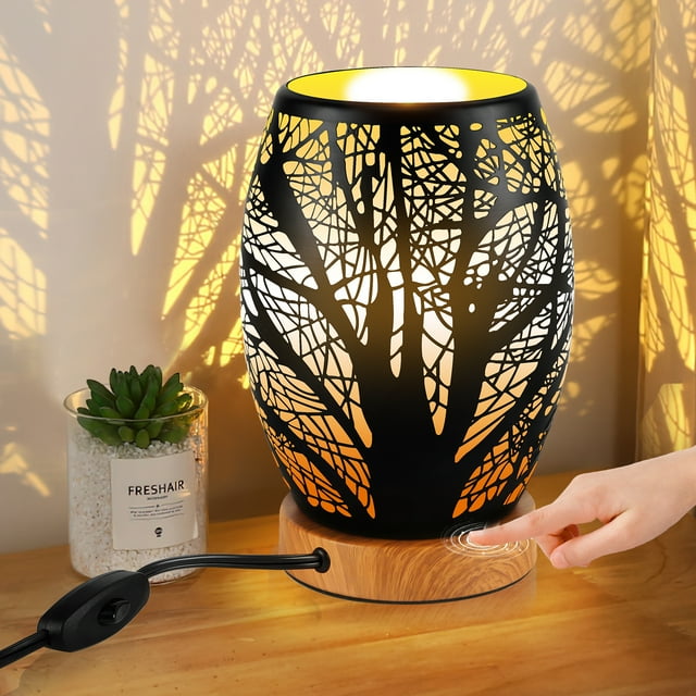 Table Lamps for Bedroom, 3-Way Dimmable Touch Control Bedside Lamp ...