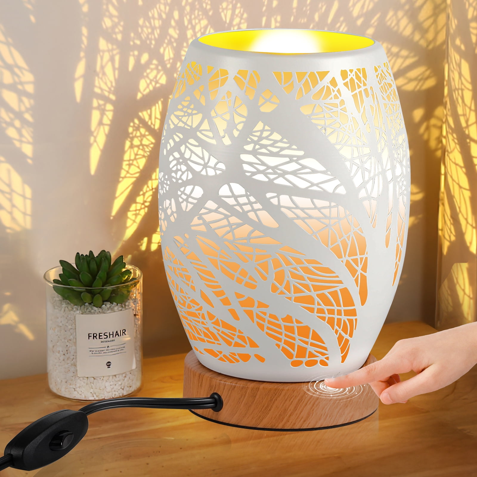 Ornix 3-Way Dimmable Touch Control Table Lamp, Bedside Lamp with Metal ...