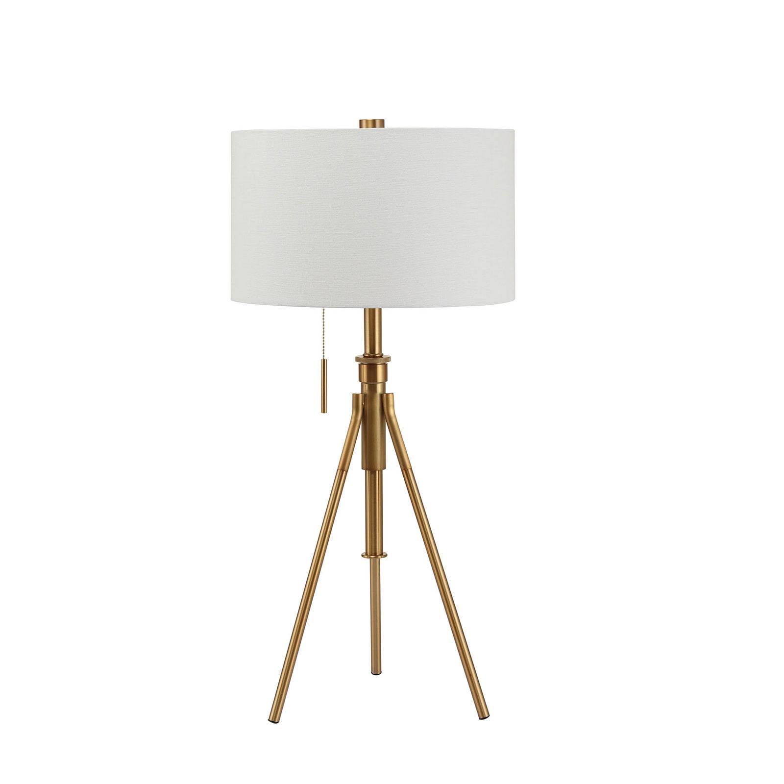 Table Lamps Vintage Look 1pc Floor Lamp Stained Gold Tripod Legs Unique ...