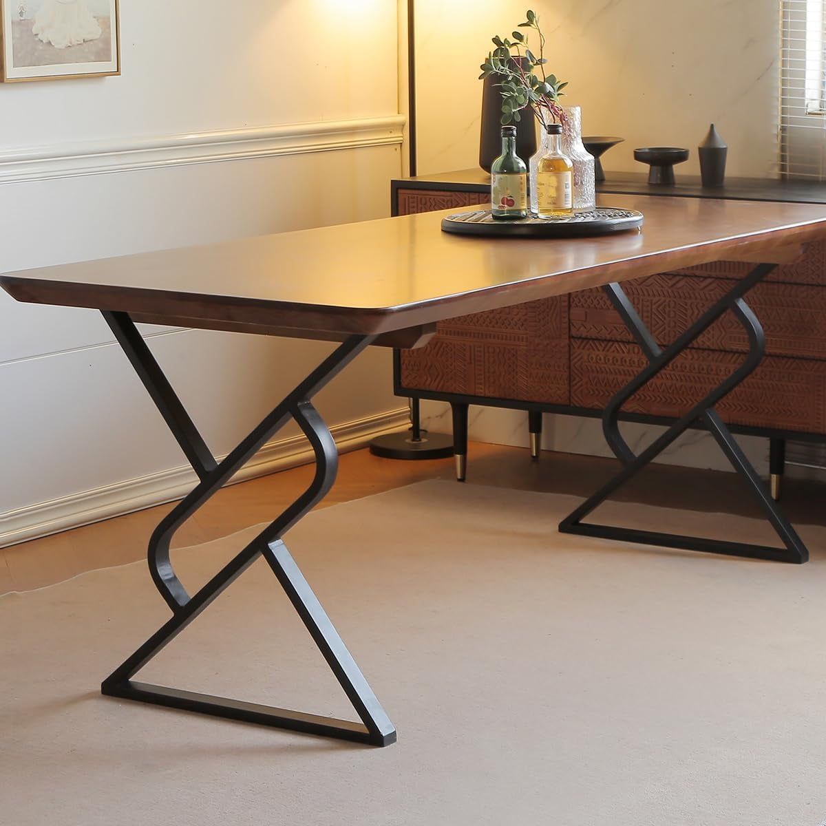 Table Legs 28 inch, Dining Table Legs, Metal Table Base Heavy Duty Desk ...