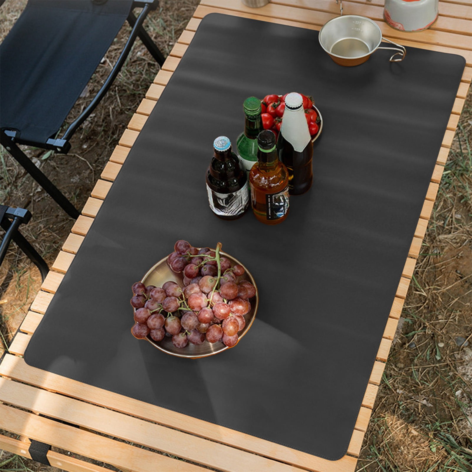 Table Mat Dining Table Cloth Camping Polyurethane Leather Picnic Mat ...