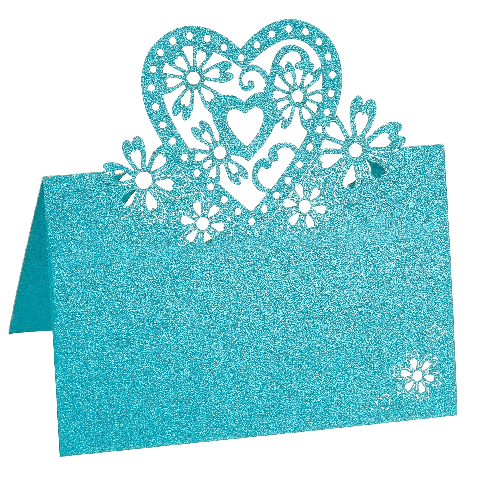Table Name Place Cards,25Pack Hollow Heart Shape Cut Design Blank Card ...